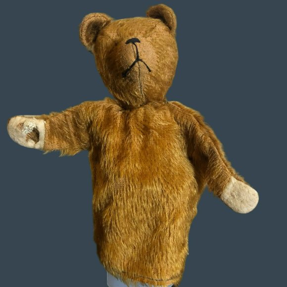 Not Available | Accents | Vintage Handmade Mohair Bear Hand Puppet ...